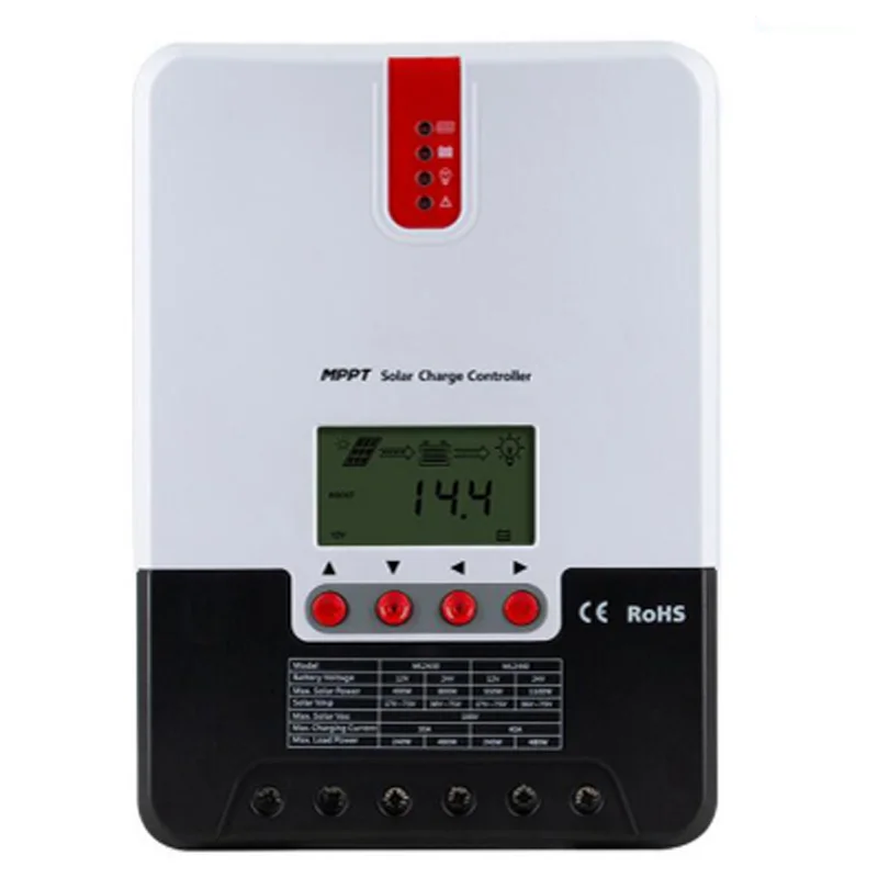 Mppt Solar Charge Controller20a/30a/40a 12v 24v Solar Panel Lcd ...