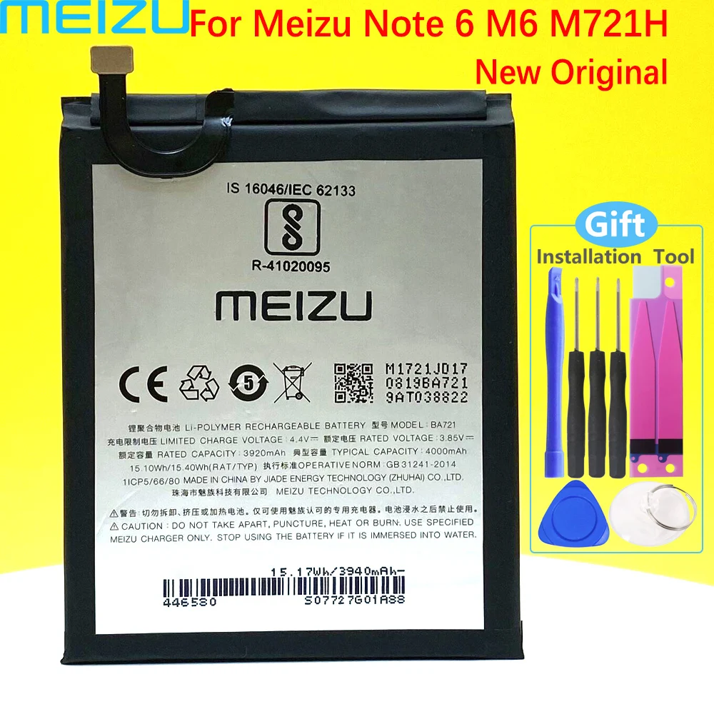 100-original-4000mah-bateria-ba721-para-meizu-meilan-nota-6-m6-m721h-telefone-inteligente-mais ...