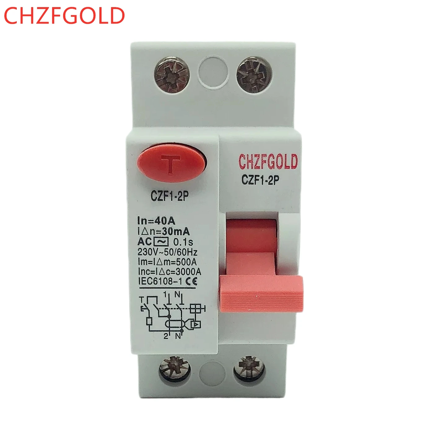 AC-2P-16A-10mA-30mA-6KA-RCCB-RCD-110V-230V-Residual-Current-Circuit ...