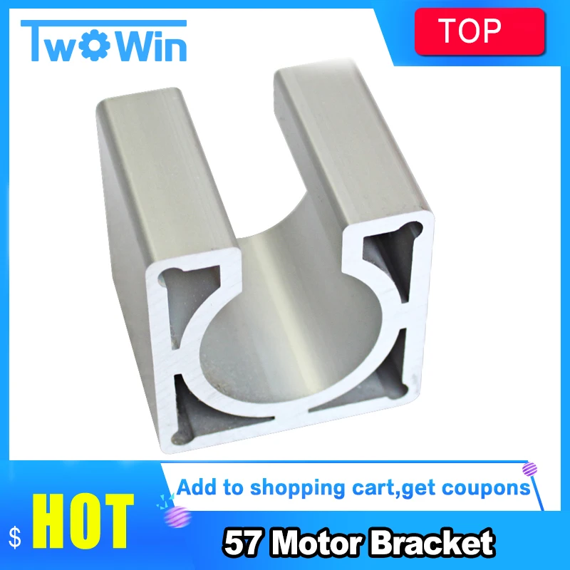 CNC NEMA 23 Stepper Motor Accessories Mounts Bracket Support Shelf ...