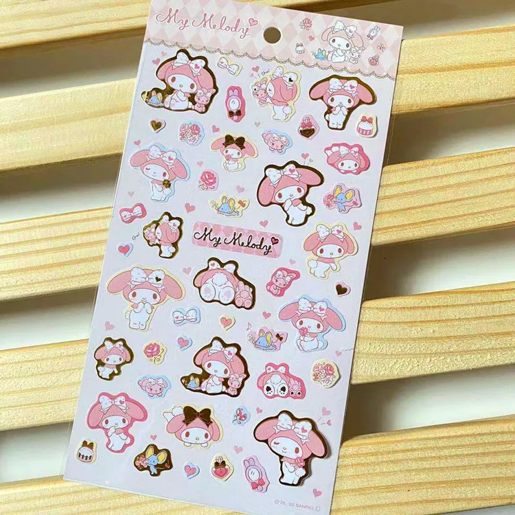 Paper Stickers Kawaii Stoner MyMelody Kuromi Sanrio San-x Holographic ...