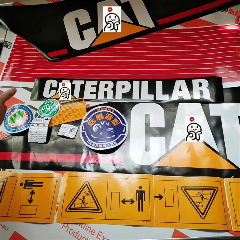 Caterpillar Logo Stickers