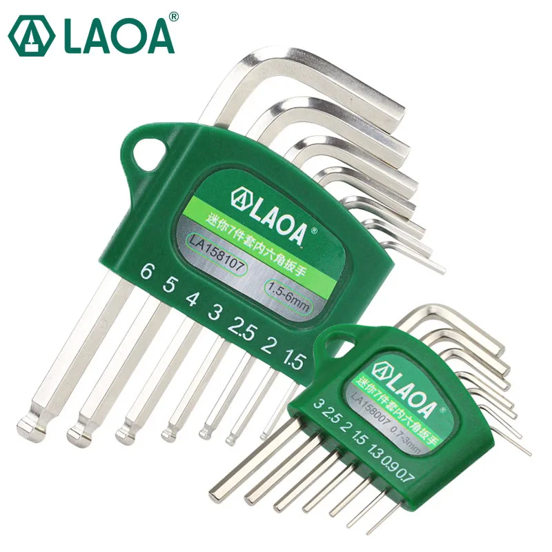 LAOA S2 alloy steel Spanner Allen Key mini hex wrench small miniature 0 ...