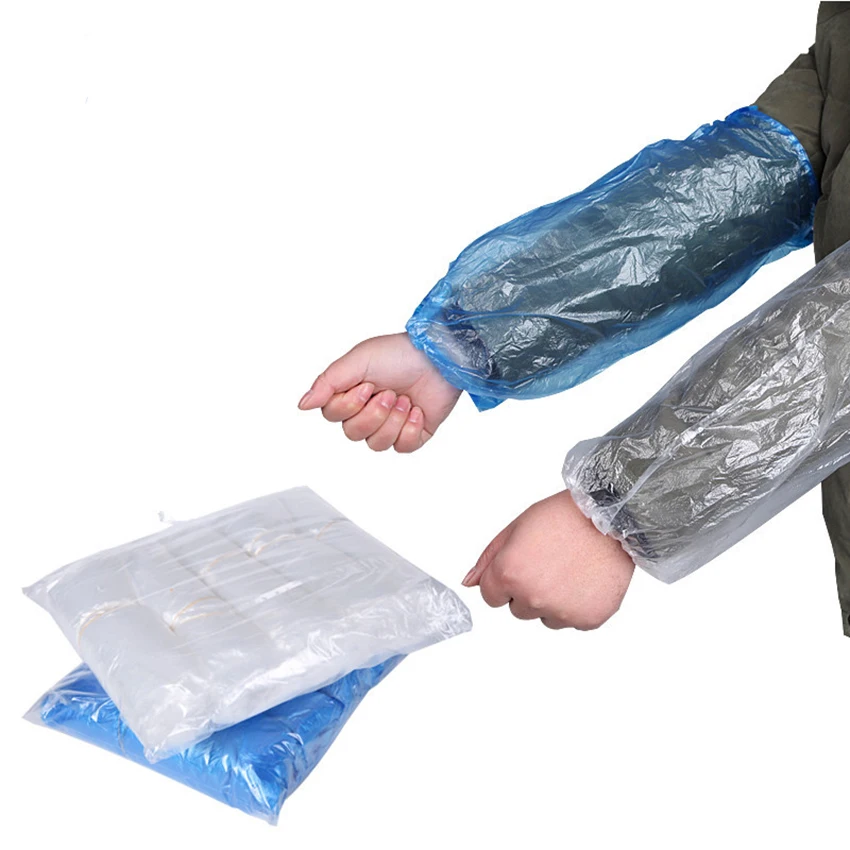 100PCS-Lot-Disposable-Arm-Sleeves-Covers-Plastic-Clear-Arm-Sleeves ...