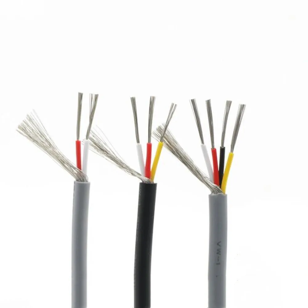 10m/1lot Ul2547 Pvc 2/3/4 Cores Multi-core Tinned Copper Shielded ...