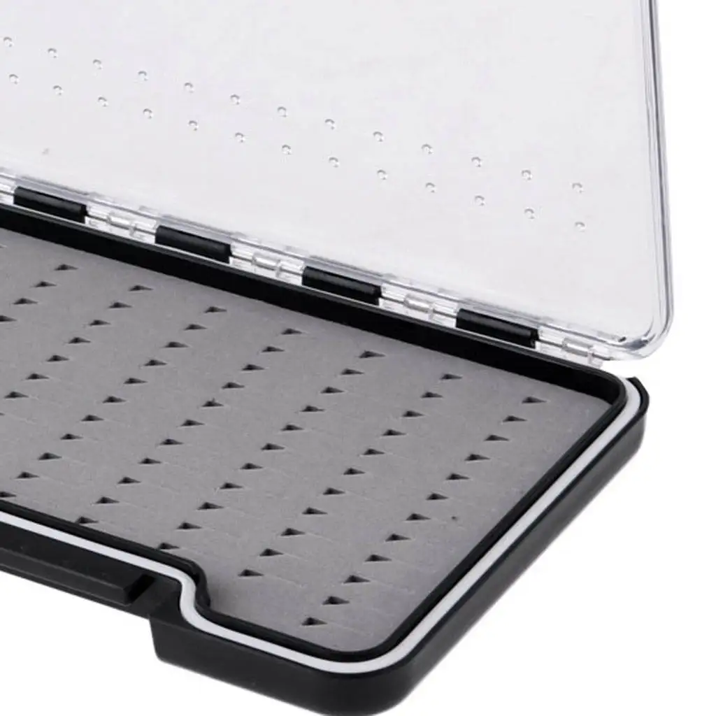 Foam Insert Fly Box Flies Fishing Tackle Storage Transparent Lid ...