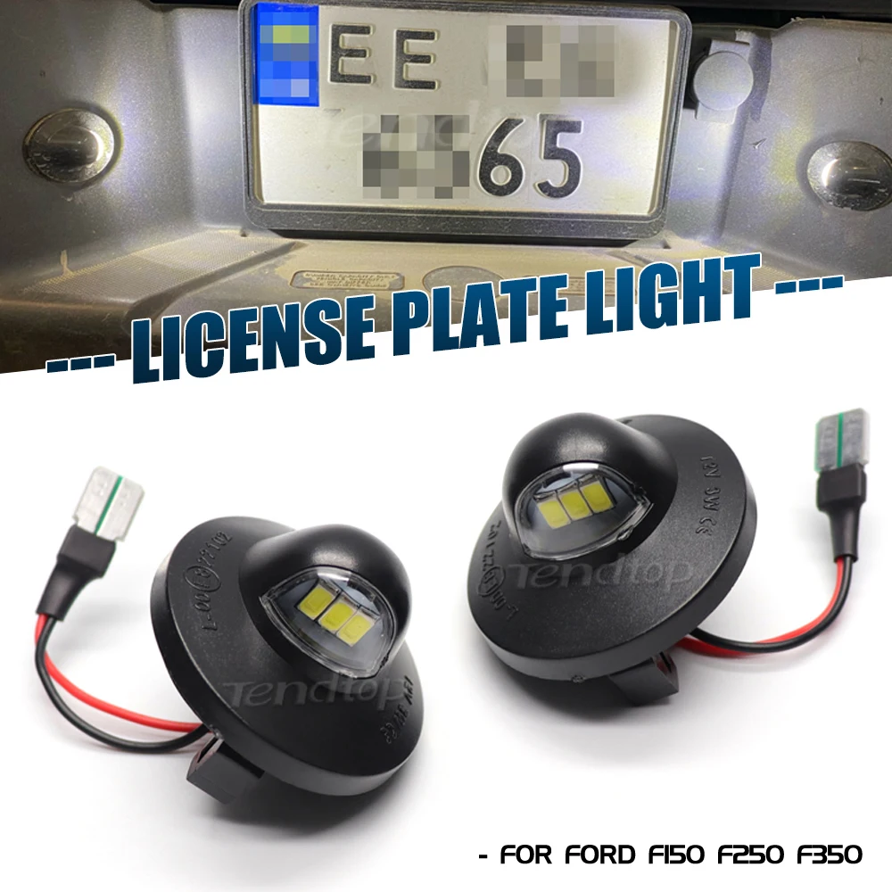 2pcs Car Led License Plate Lights For Ford F150 F250 F350 Expedition ...