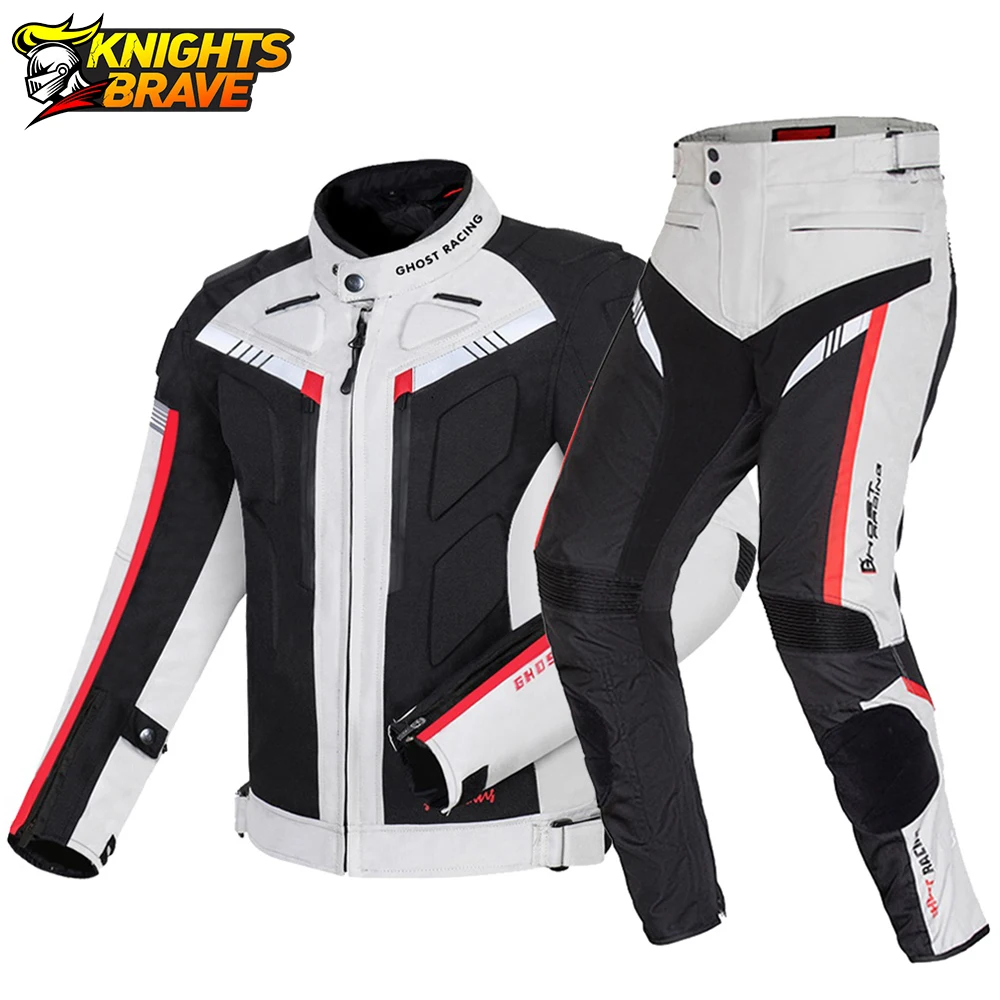 GHOST RACING Motorcycle Jacket Waterproof Moto Motocross Jacket Suits ...