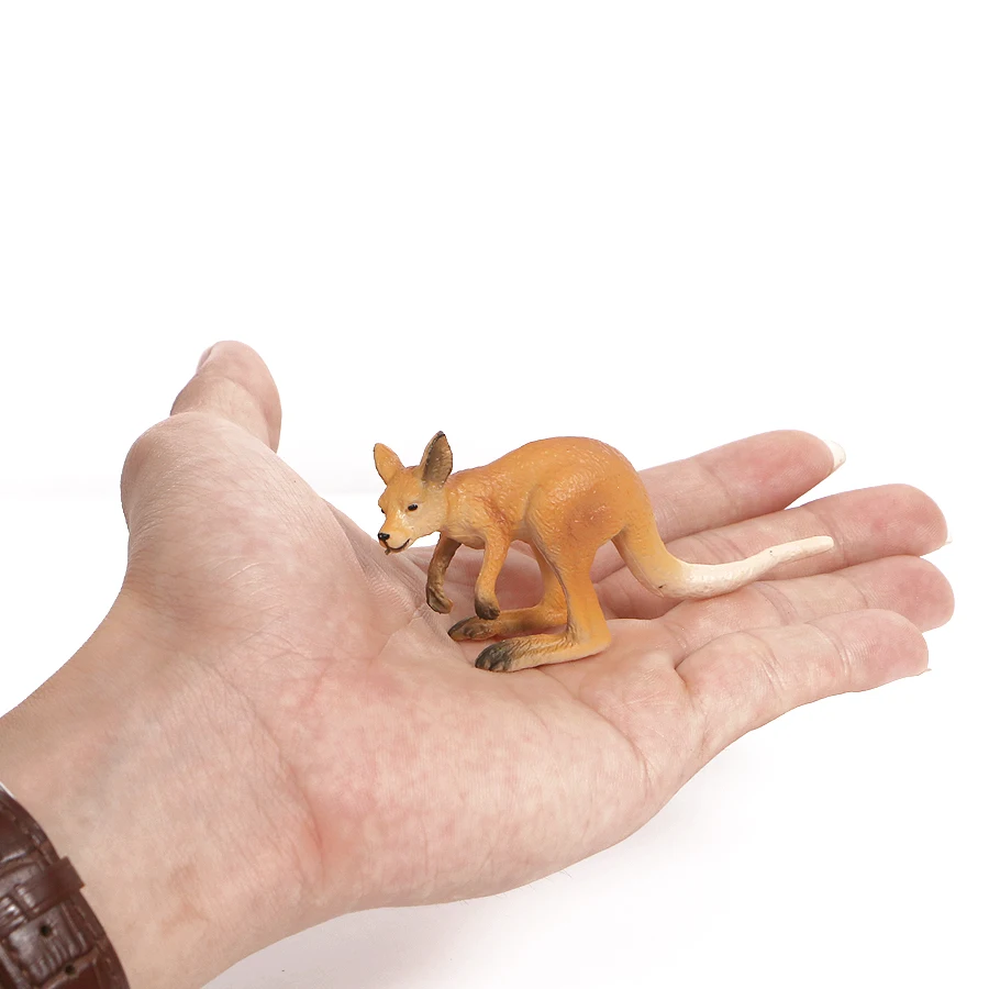 Realistic Safari Animals Action Figures,Wild Kangaroos Zoo Animals PVC ...