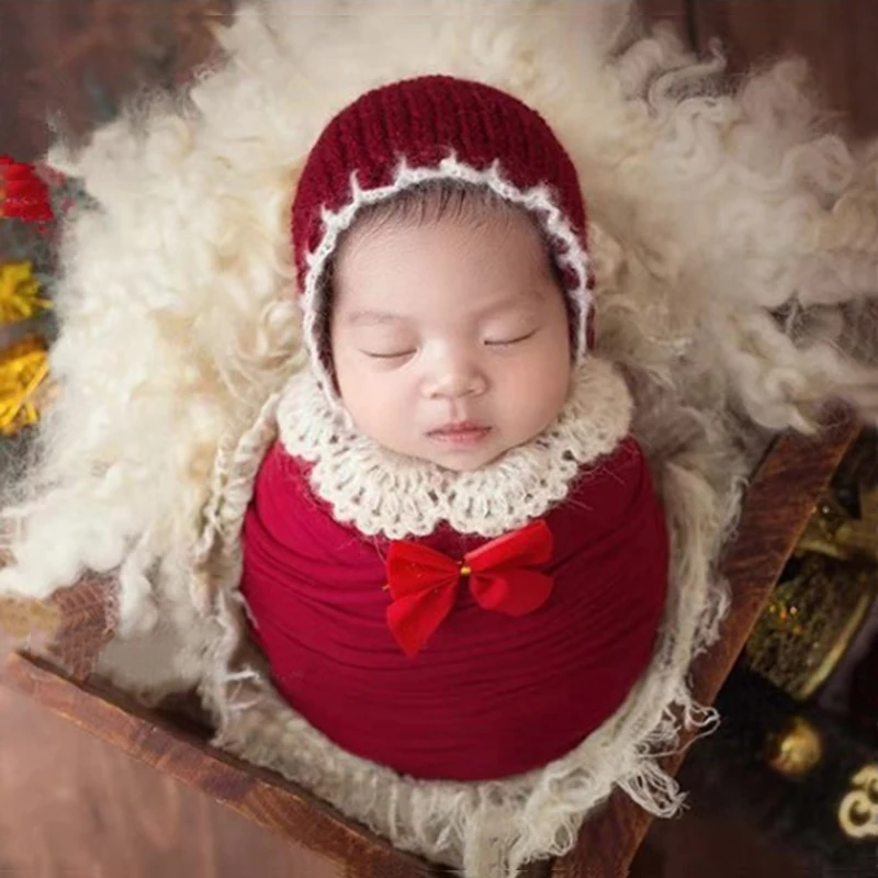 Christmas-Theme-Newborn-Photography-Clothing-Cotumes-Baby-Girl-Red ...