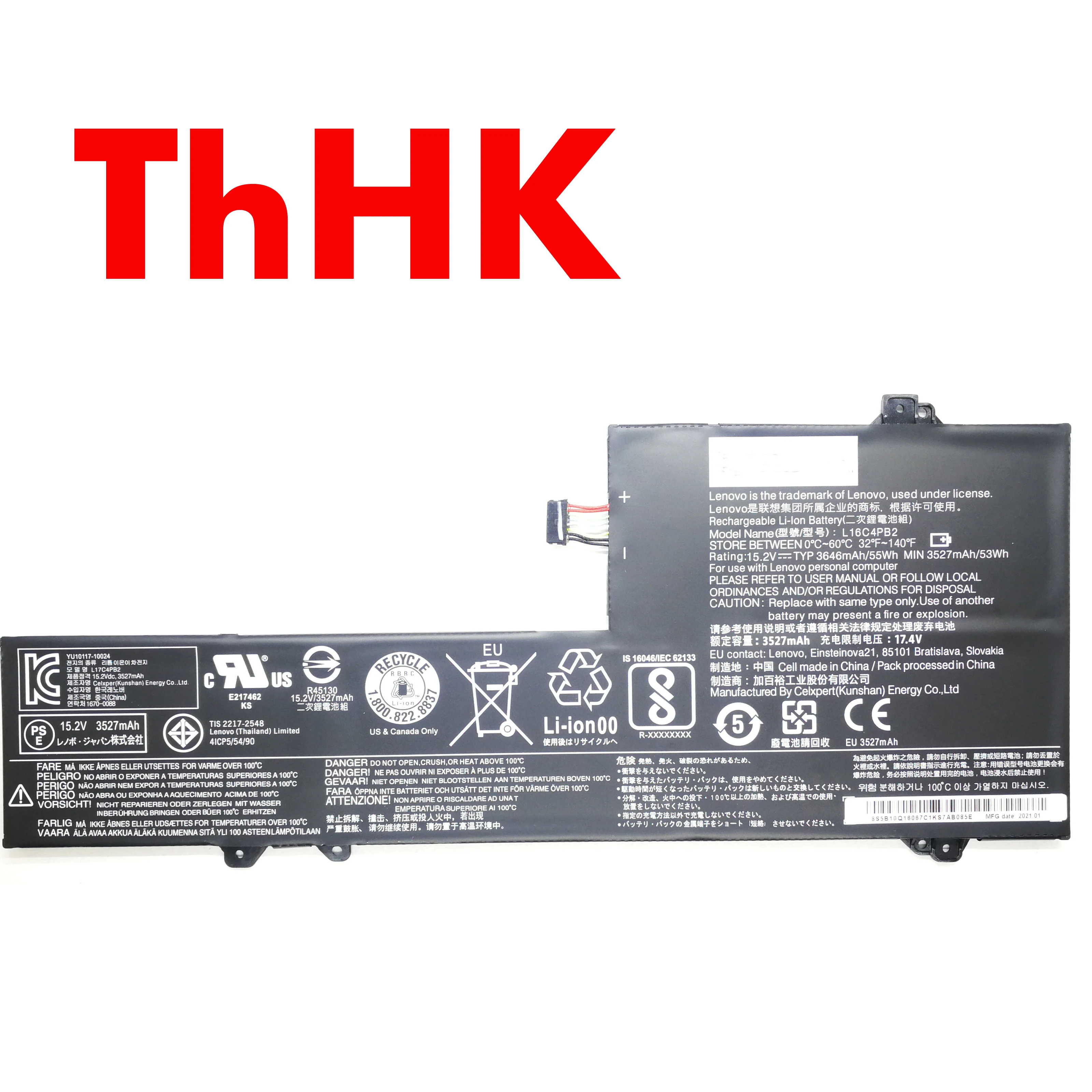 New Genuine Original L16C4PB2 L16L4PB2 L16M4PB2 Laptop Battery For ...