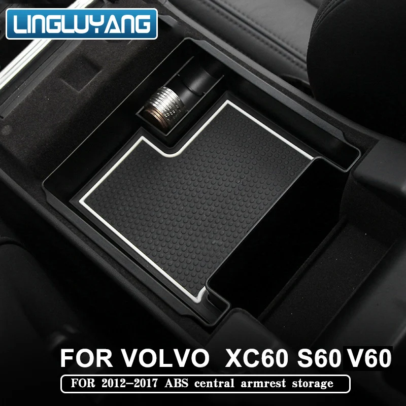 Car Styling Abs Central Armrest Storage Box Pallet Container For Volvo ...