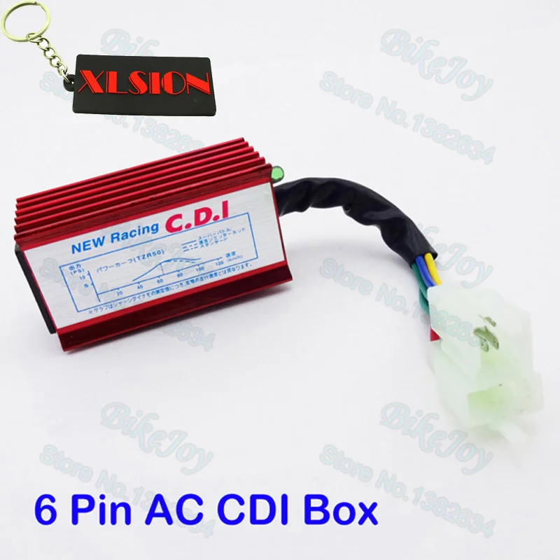 6-Pins-Racing-AC-CDI-Ignition-Box-Red-Aluminum-For-125cc-150cc-160cc ...