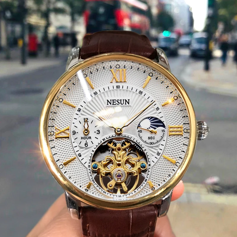 NESUN-Men-s-New-Fashion-Brand-Hollow-Automatic-Mechanical-Watch ...