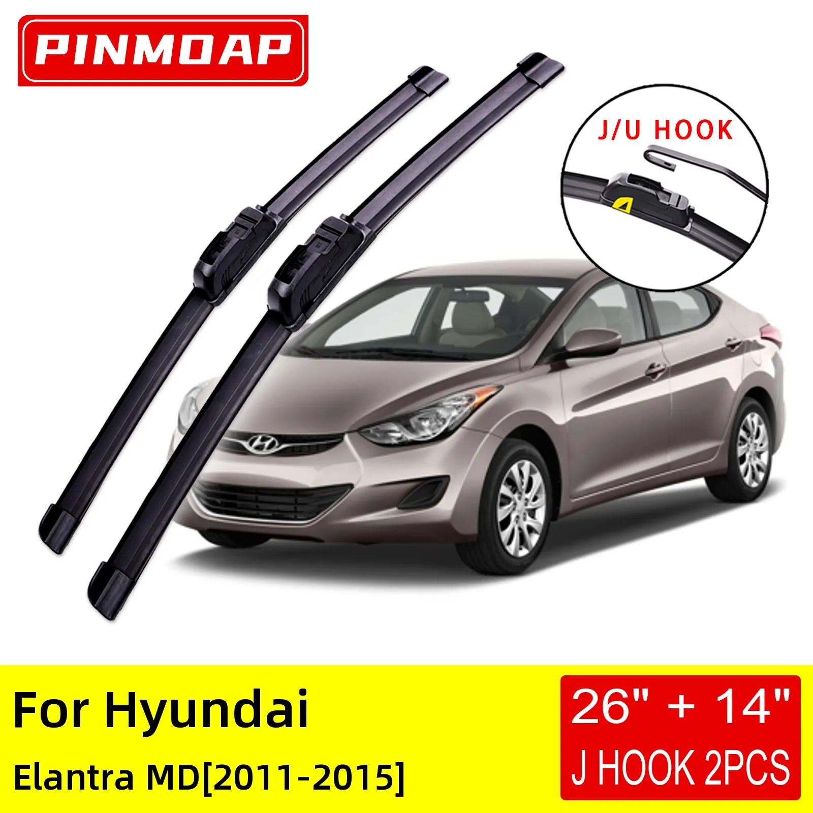 2017 Hyundai Elantra Wiper Blade Size