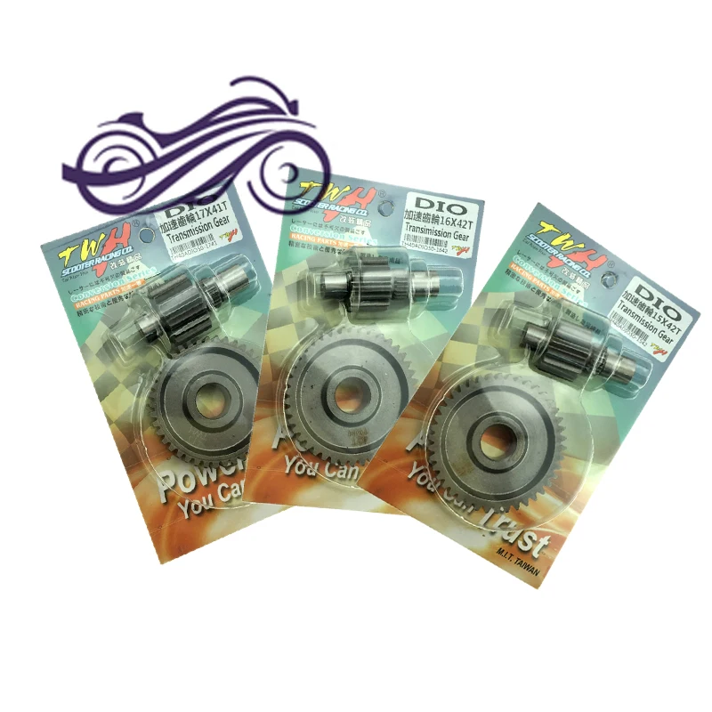 TWH Racing Transmission Gear Set 17x41T 15x42T 16x42T for Honda DIO50 ...