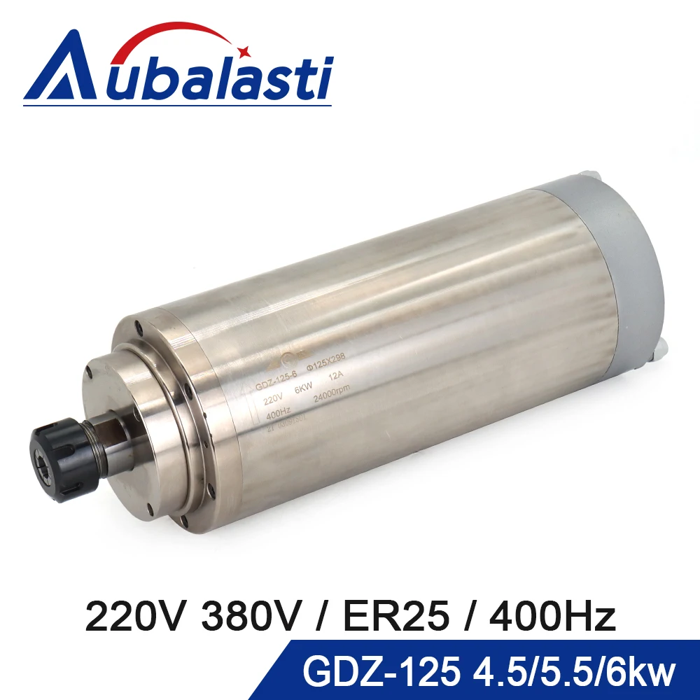 Water Cooling Spindle GDZ 125 4.5KW 5.5KW 6KW ER25 380v 8A 220v 12A ...