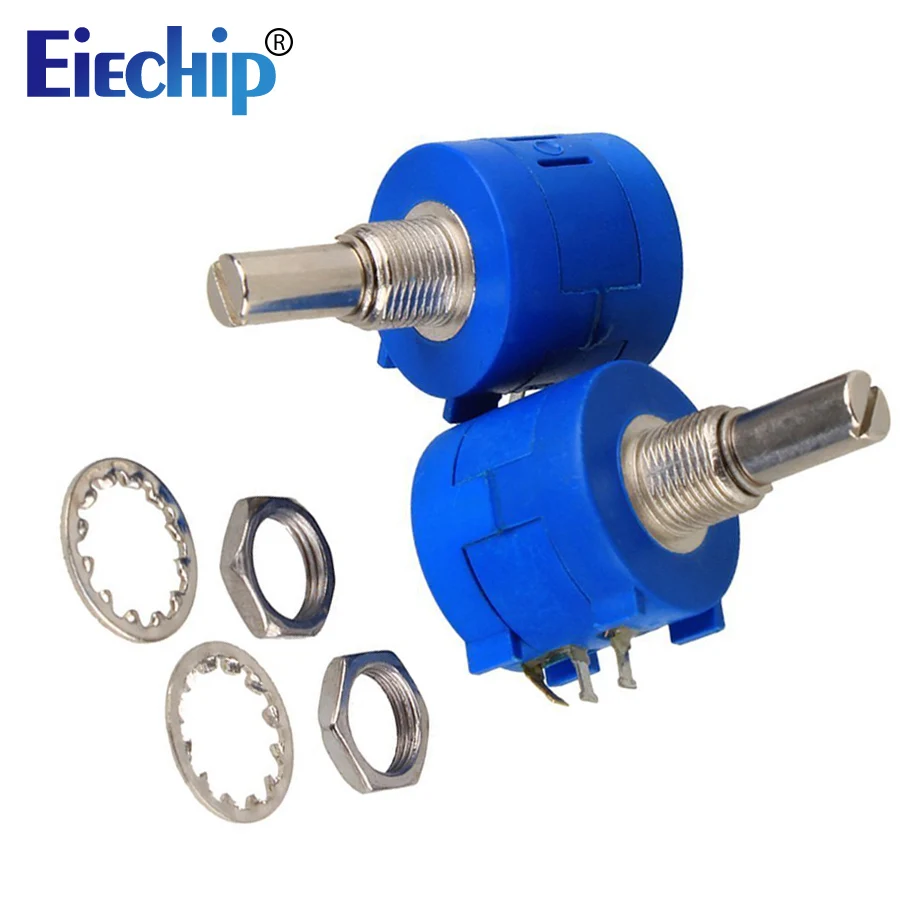 2pcs/set 3590S Multi turn wirewound Potentiometer 10K 500R 1K 2K 5K 20K ...