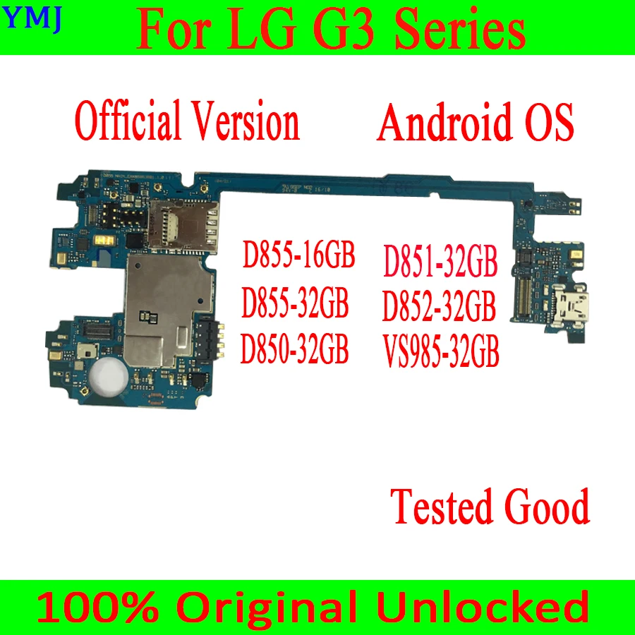 16g-32g-Mainboad-For-LG-G3-D855-D850-D851-D852-VS985-Motherboard-Original-Unlocked-Android ...