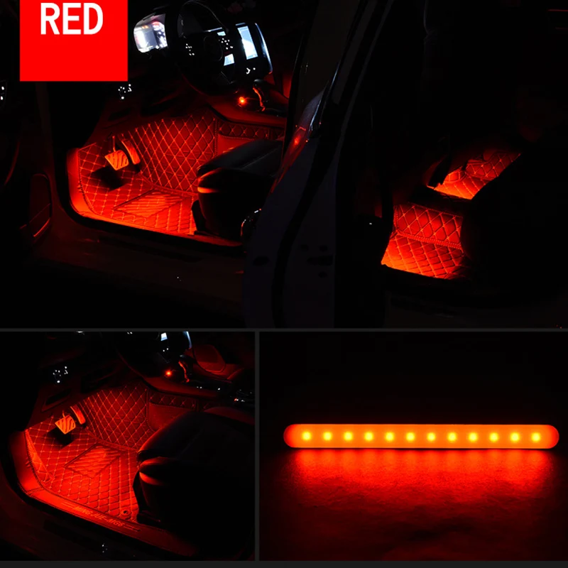 Wireless Remote Control Car RGB LED Strip Lights Multicolor Music Car ...