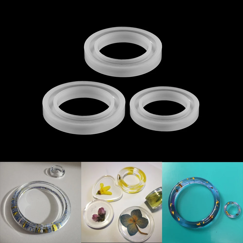 1pc Bracelet Bangle Silicone 5 Styles 4 Sizes Mold Epoxy Resin Molds ...