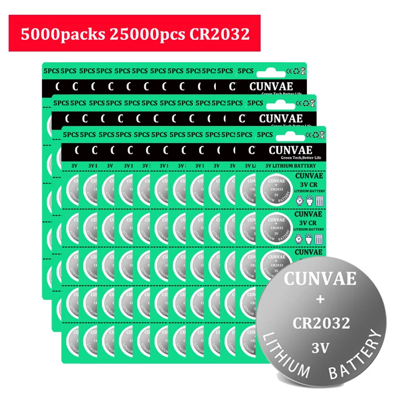 25000pcs-CR2032-CR-2032-3V-Button-Cell-Batteries-Coin-Lithium-Battery ...