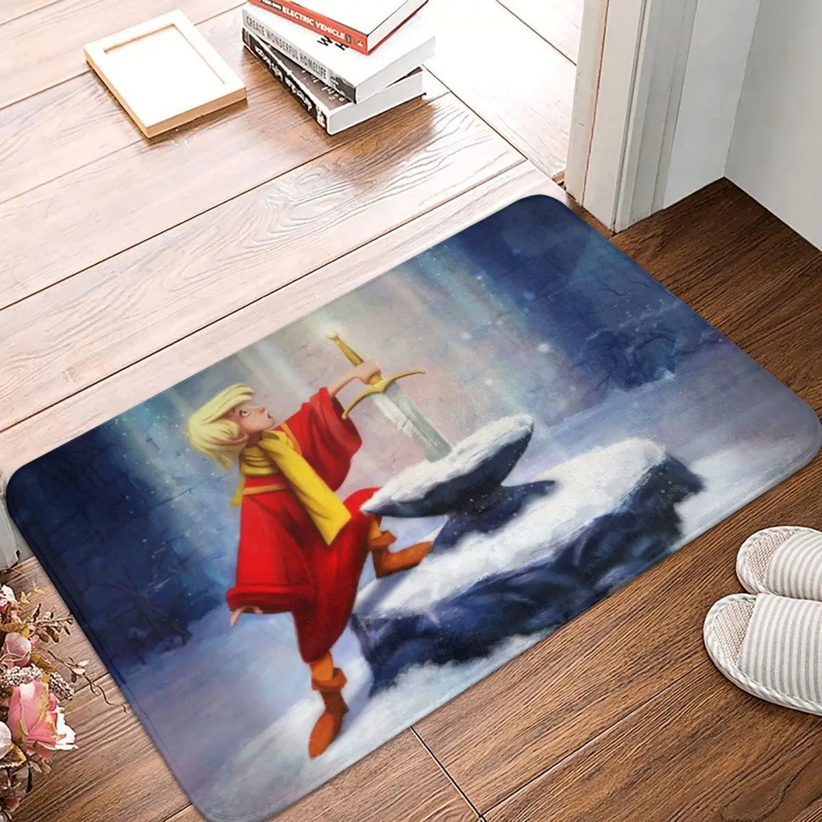 Sword-In-The-Stone-Doormat-Carpet-Mat-Rug-Polyester-PVC-Anti-slip-Floor ...