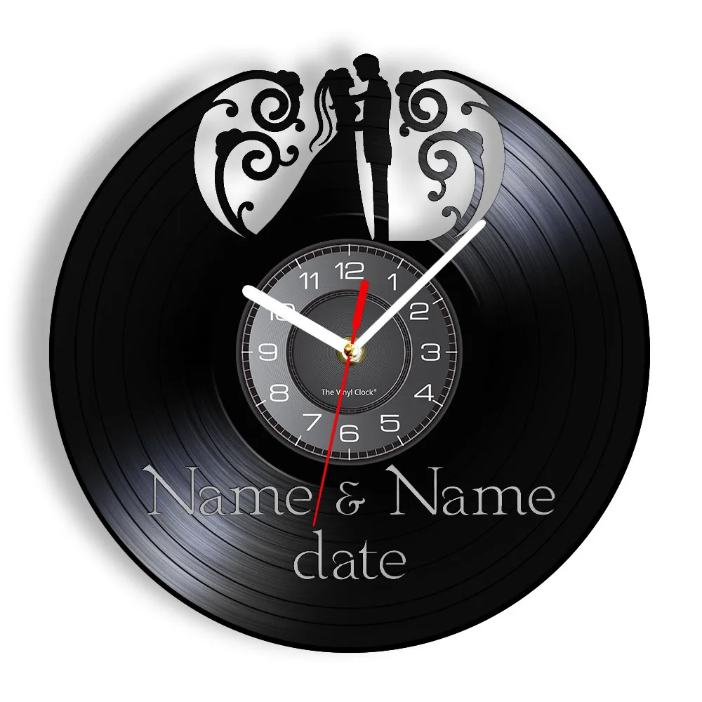 Customized-Wedding-Souvenir-Vinyl-LP-Wall-Clock-Happy-Marriage-Custom ...