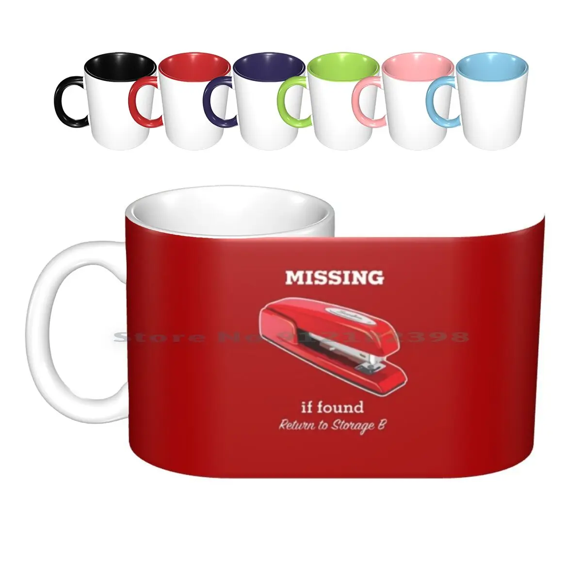 Mioffice Space Swingline Red Stapler Milton Storage B Ceramic Mugs ...