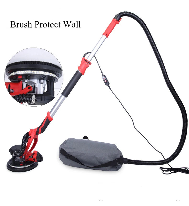Dustless Electric Wall Putty Polisher Machine With Light Handheld 220v ...