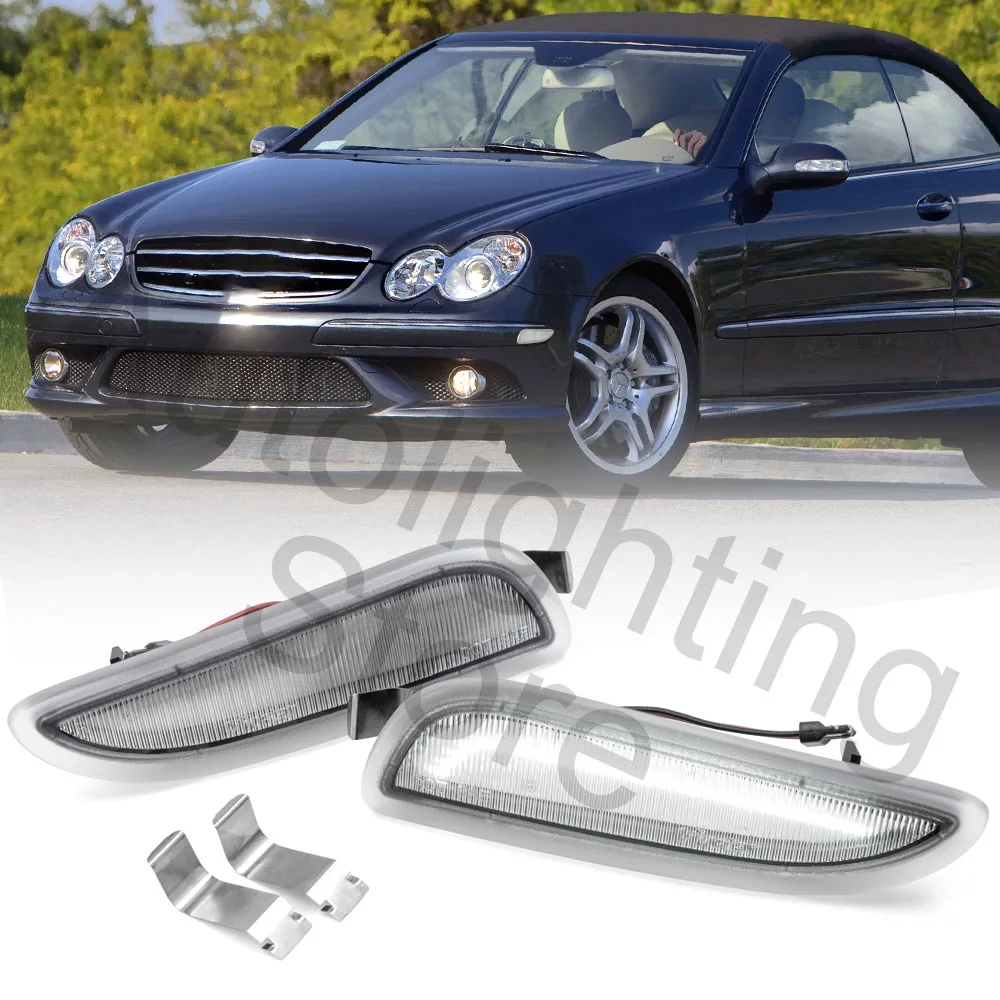 Front Led Side Marker Light For Benz W209 Glk55 Amg 03-06 Glk500 03-09 ...