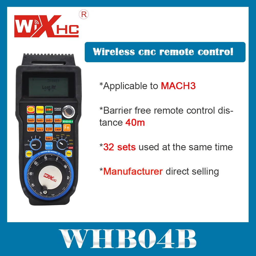 XHC 6 Axis Wireless USB MACH3 MPG for cnc machine Wireless Lathe ...