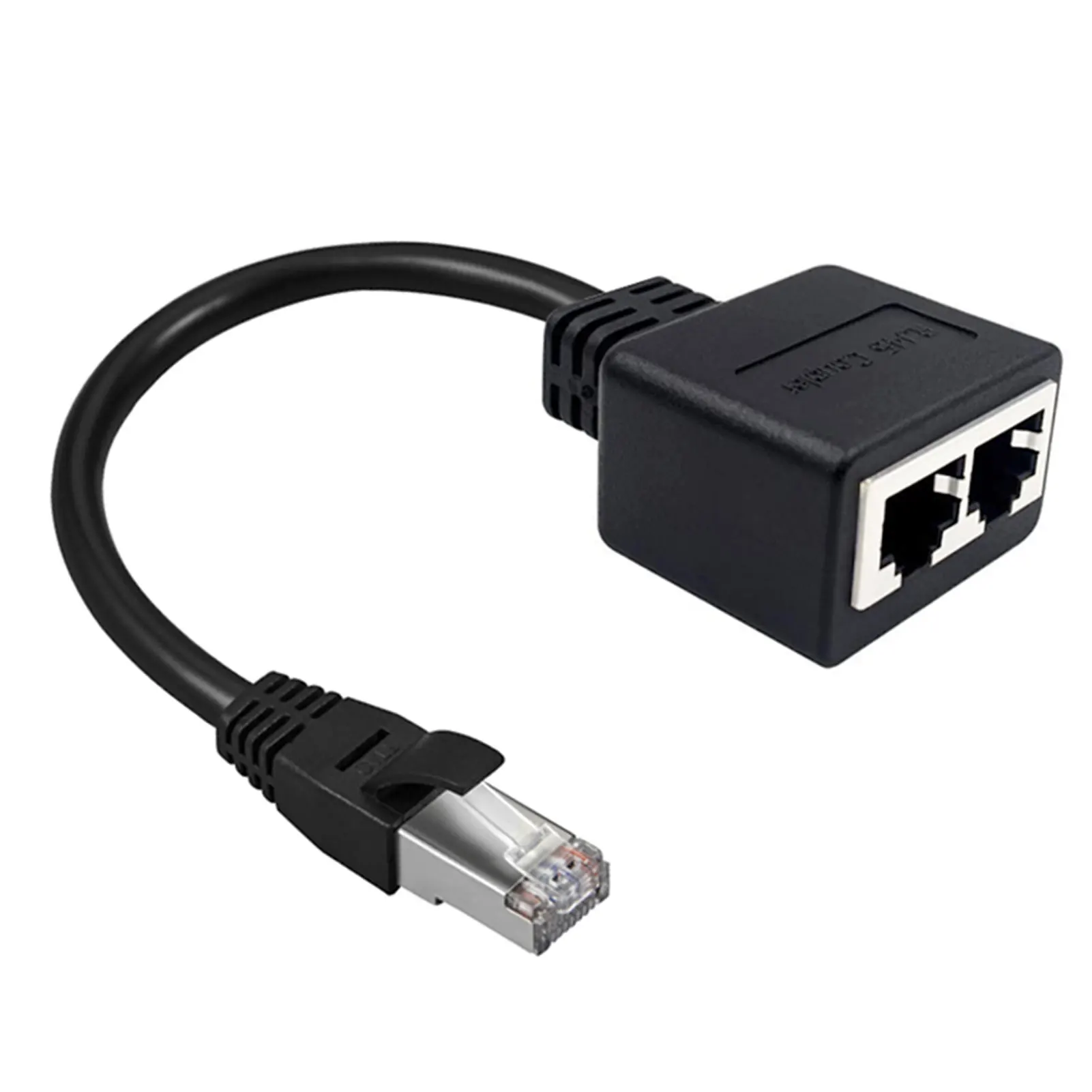 Hub Rj45 Gigabit Transmission Network Adapter 1 Male To 2 Female ...