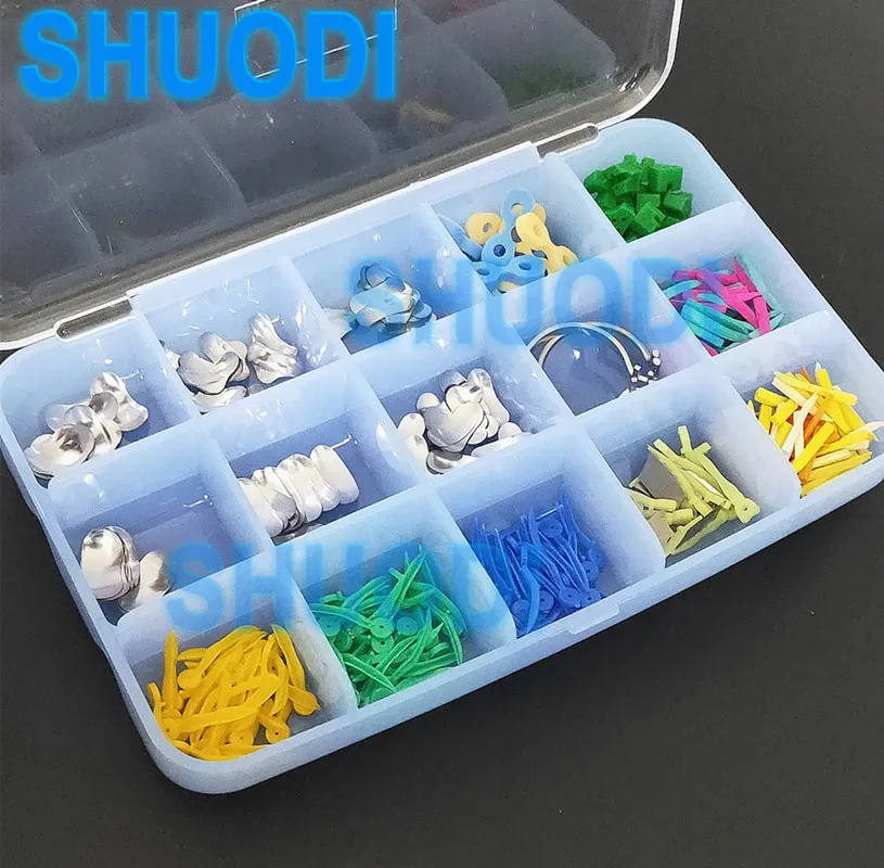 1-box-Dental-Metal-Matrice-Wedges-set-Matrix-Ring-Delta-Dental-Rubber ...