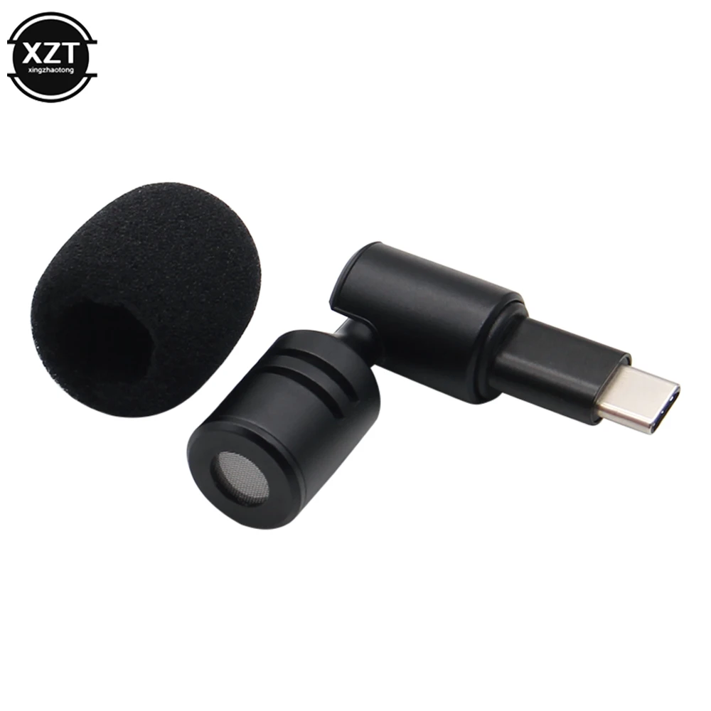 Portable-Mini-Microphone-3-5mm-Stereo-Type-C-Flexural-Bendable-Wireless ...