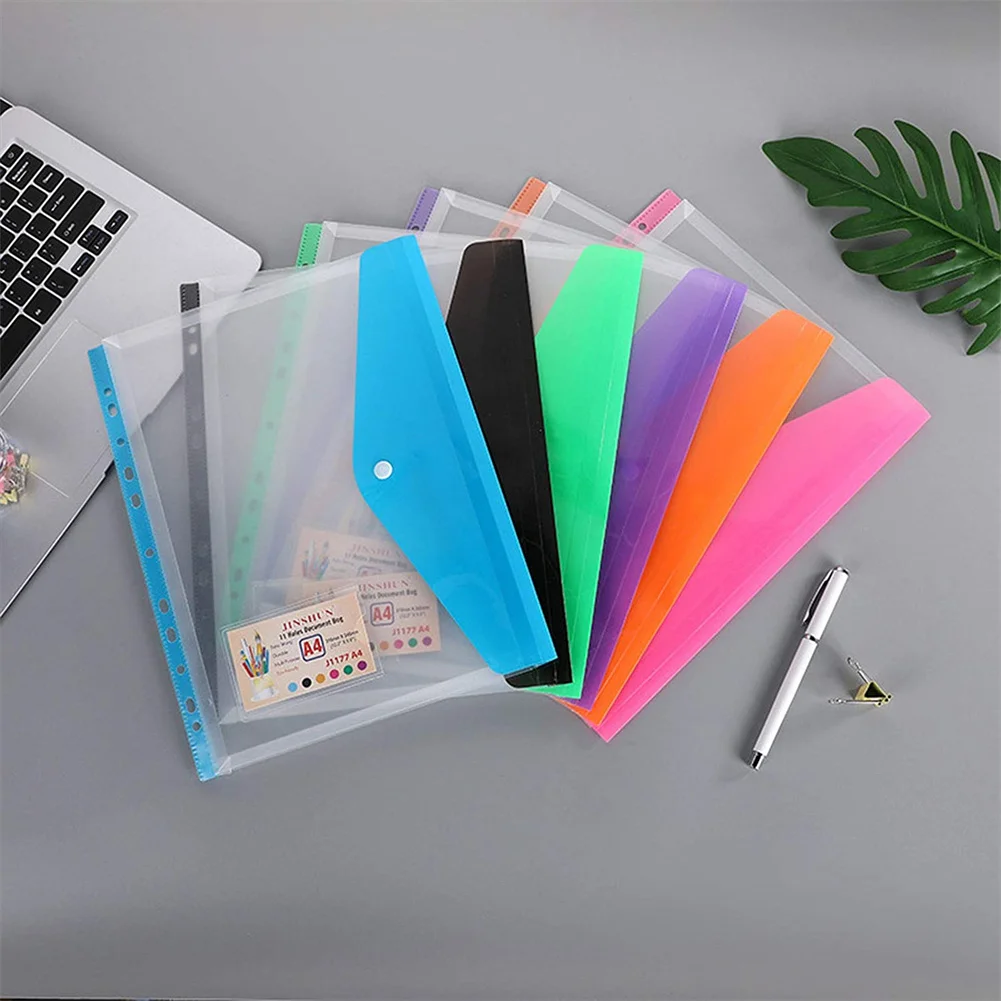 POCHETTE PLASTIQUE,A orange x6--Dossier en Poly pour Documents A4, 6 ...