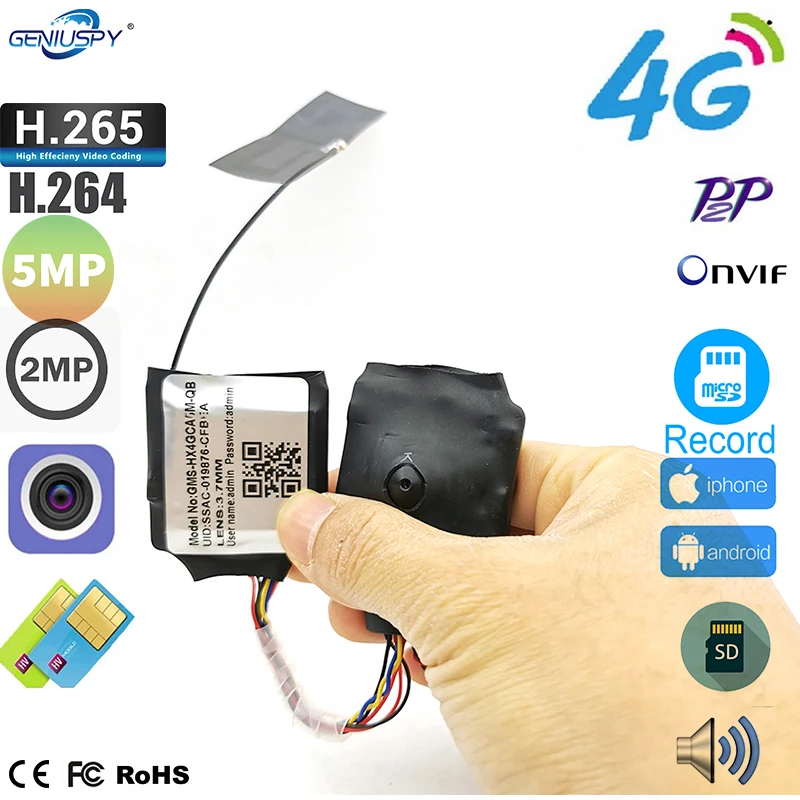 Camhi Módulo de cámara IP de 5MP, 3G, 4G, SIM, Lte, 5MP, IMX335, 1920P ...