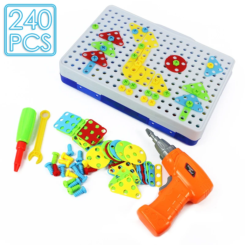 New 240pcs Diy Screw Puzzle Electric Drill Disassembly Assembly Screws ...