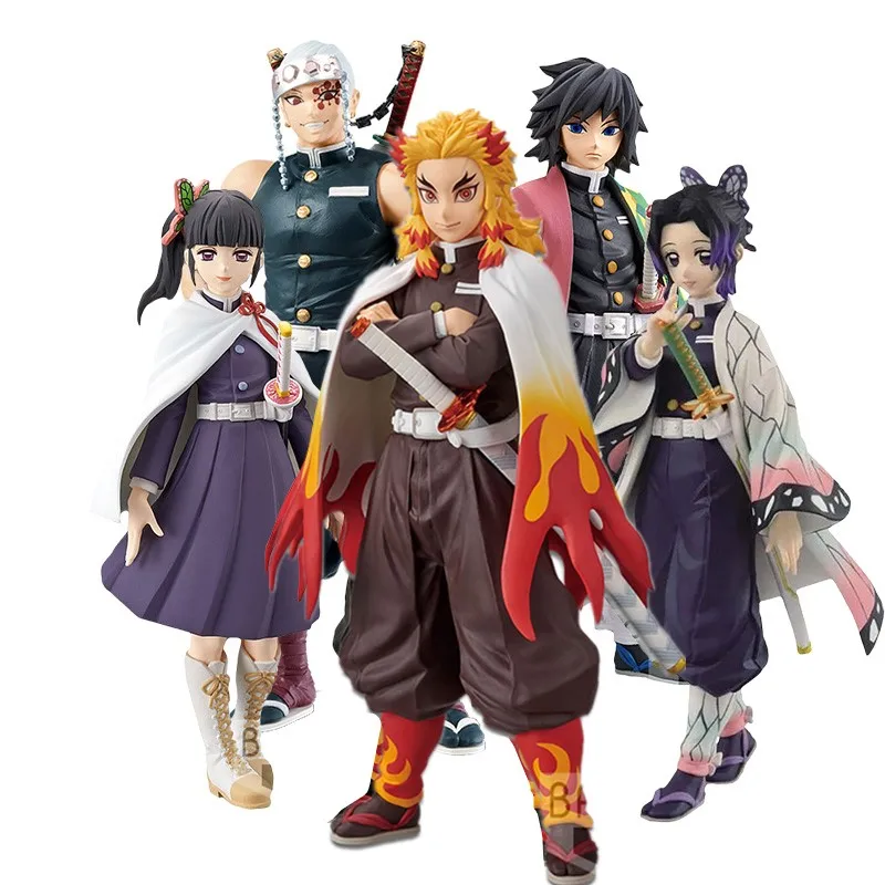 Figuras de acción de Demon Slayer, No Yaiba Kimetsu, juguetes de PVC ...