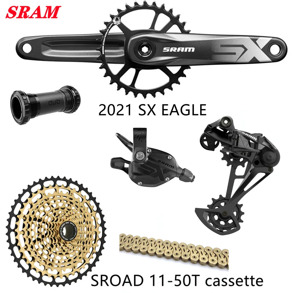 SRAM SX EAGLE 1x12 Speed SROAD 11 50T Cassette DUB Boost Groupset 12S ...