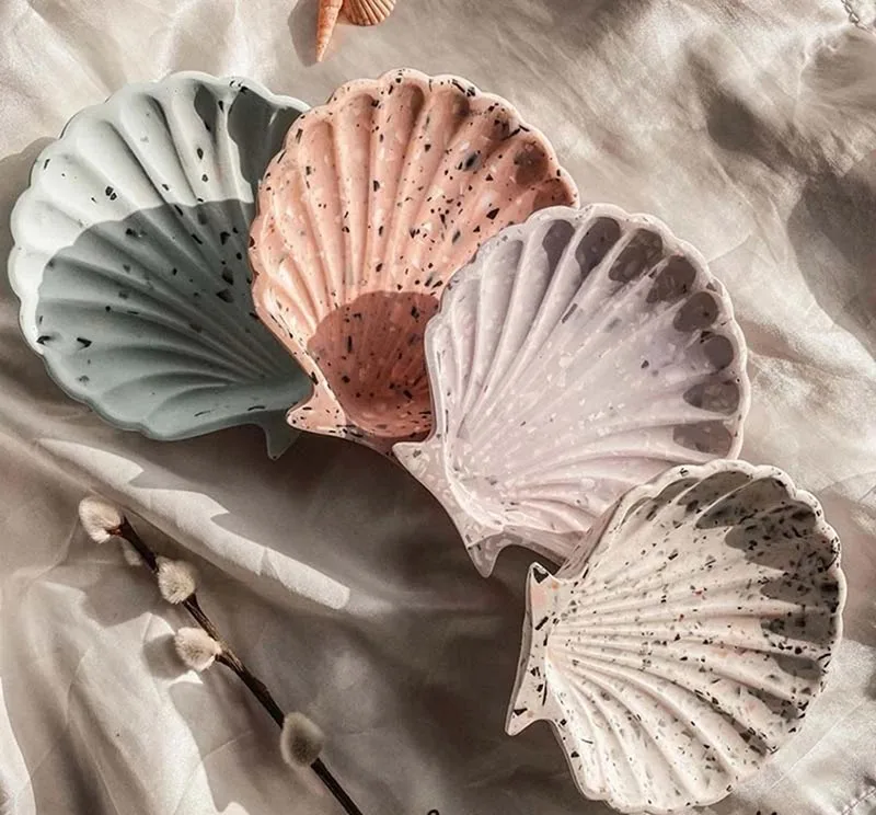 Concrete-Silicone-Mold-Shell-Shape-Creative-Design-Jewelry-Storage ...