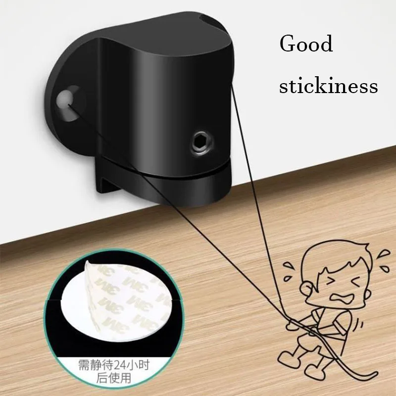 CALE-PORTE,E--Butoir de porte magnétique réglable en hauteur, pas ...