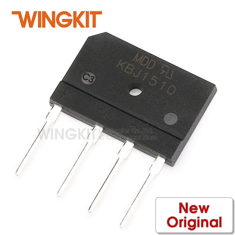 5PCS KBJ1510 KBJ151 KBJ15 1510 KBJ 6 4 핀 단상 실리콘 브리지 정류기 15A/1000V|스피커 ...