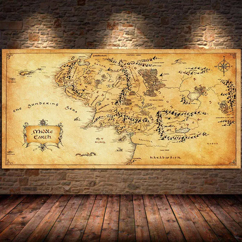 The Lord Of The Rings Map Wallpaper
