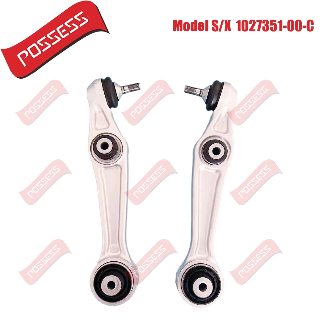 A Pair Front Lower Suspension Straight Control Arm For Tesla Model S ...