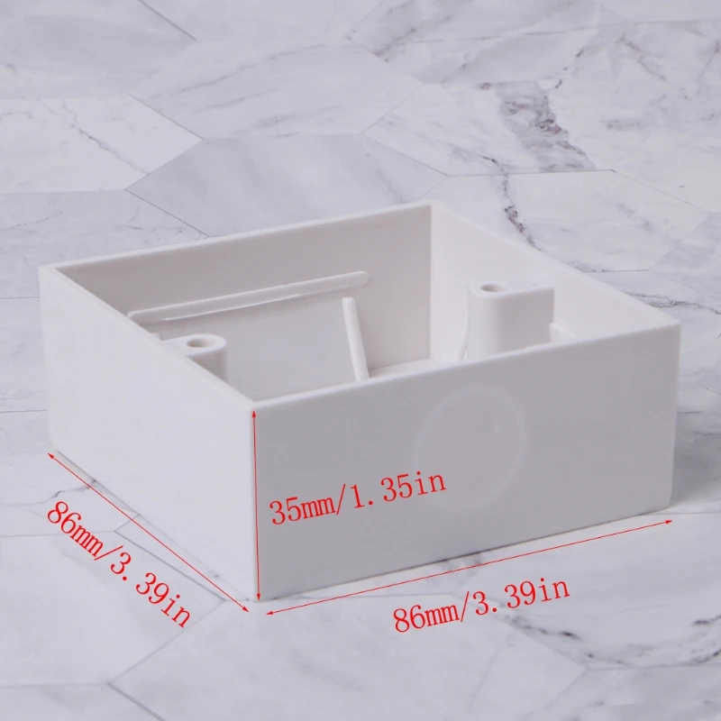 86 X 86mm Waterproof Wall Plate Junction Box Back Plate Box Outer Side ...