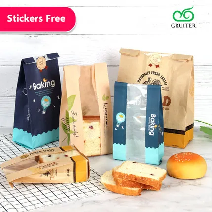 Bread-Sachet-Paper-Bags-Baking-Kraft-Pouchet-Bags-W-Food-Grade-Kraft ...