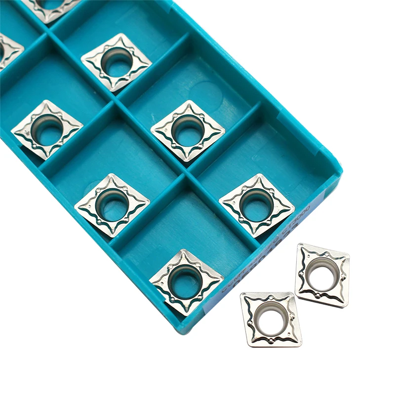 10pcs CCMT09T308 FG CT3000 Cermet Grade External Turning Tools Carbide Insert Lathe Cutter Tool ...