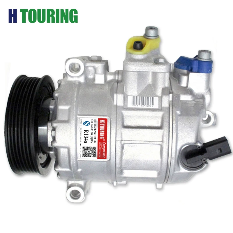 For-Car-Volkswagen-AUDI-SKODA-SEAT-7SEU17C-A-C-Compressor-1K0820803A ...