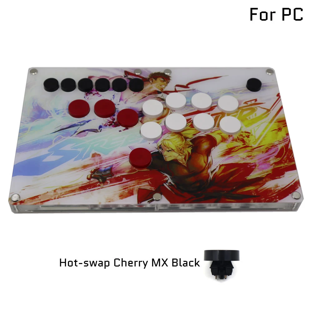B1 PC Ultra Thin All Buttons Hitbox Style Arcade Joystick Fight Stick ...